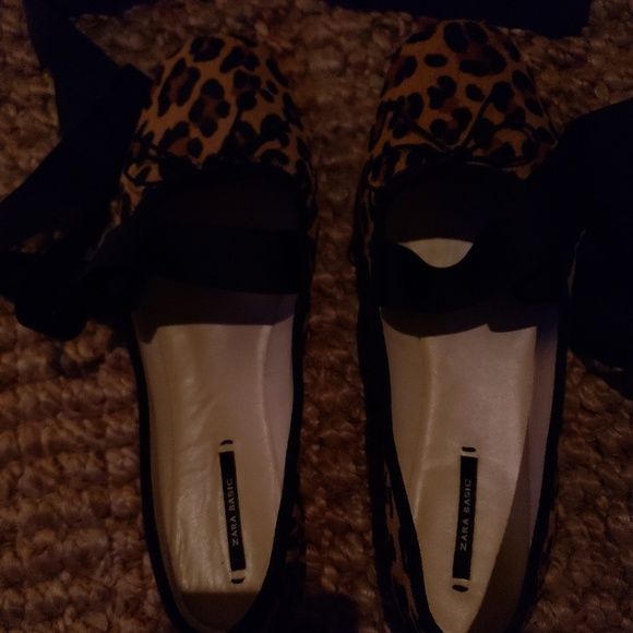 Zara | Shoes | Zara Leopard Ballerina Shoes | Poshmark